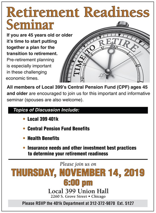 Retirement Readiness Seminar | IUOE Local 399