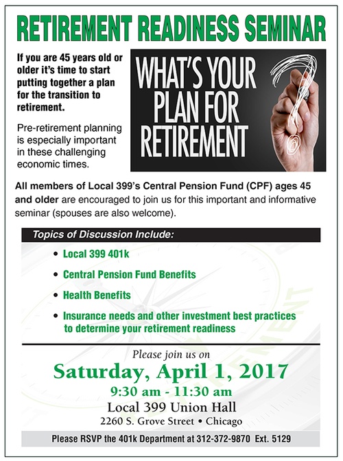 Retirement Readiness Seminar | IUOE Local 399