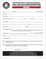 Education Forms | IUOE Local 399