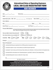 Education Forms | IUOE Local 399