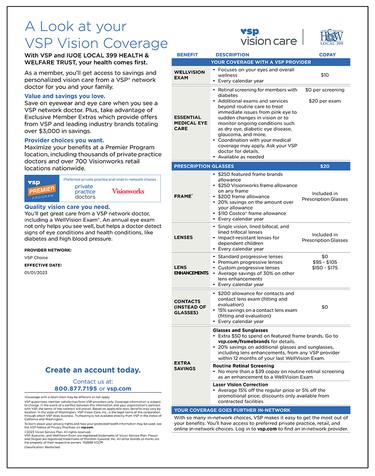 Vision Benefit Info | IUOE Local 399